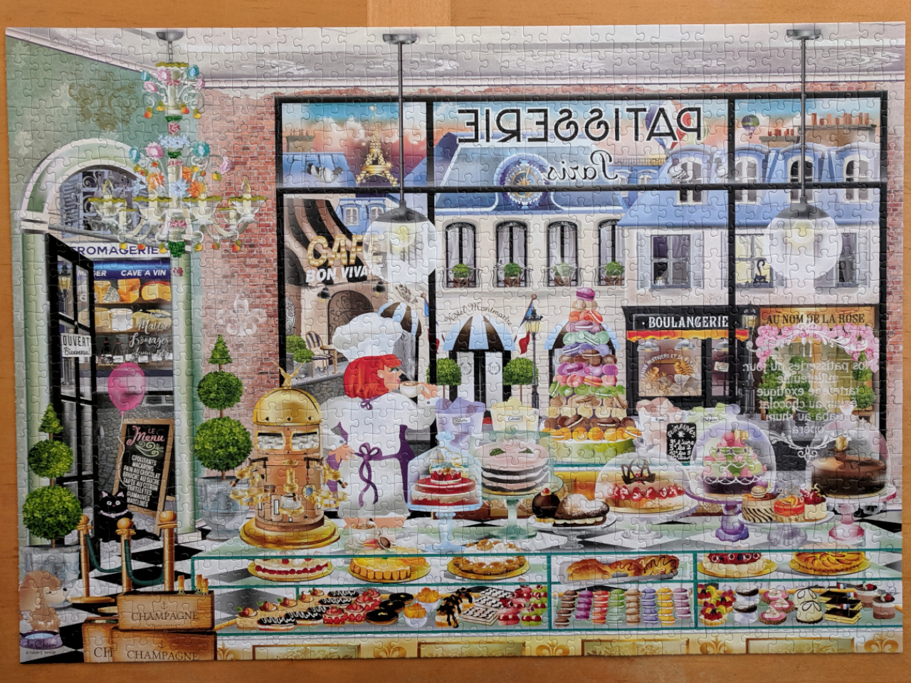 Jumbo Puzzle 1000pc | Bonjour Paris - Puzzle Twins