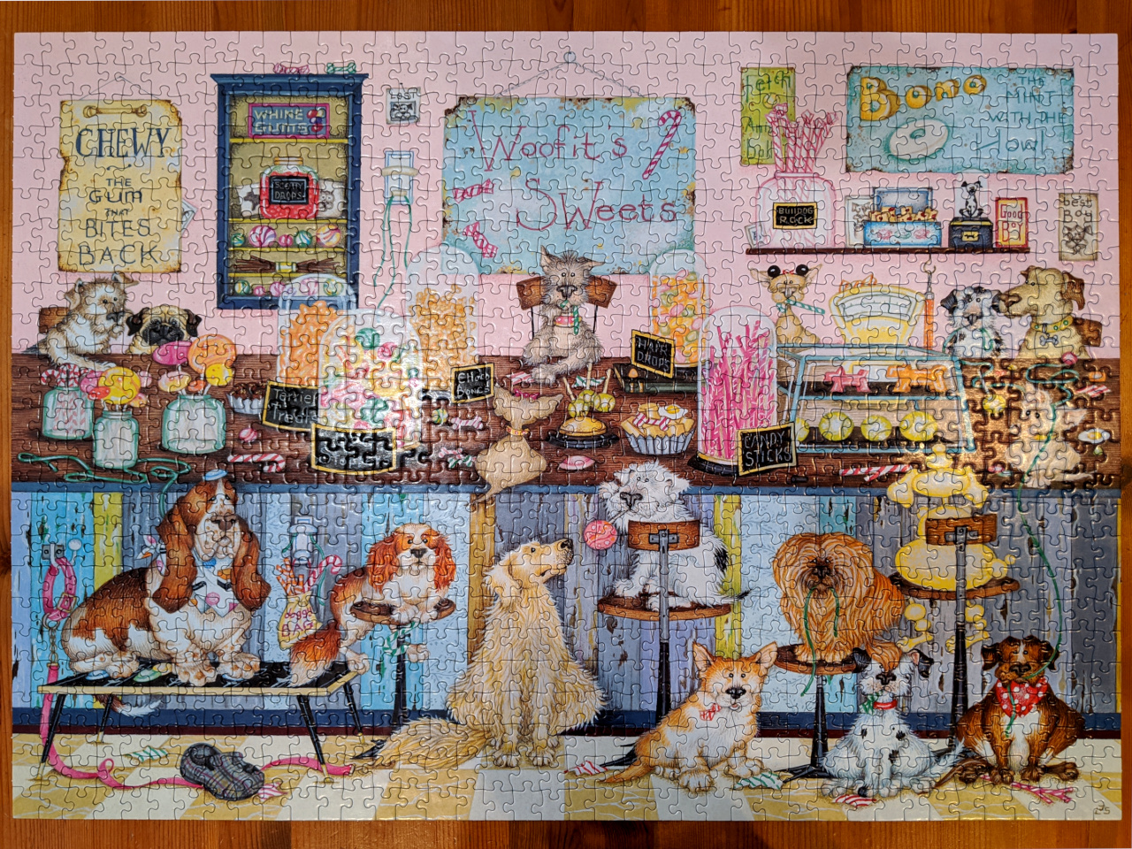 Woofit's Sweet Shop 1000 Piece Gibson - Puzzle Twins