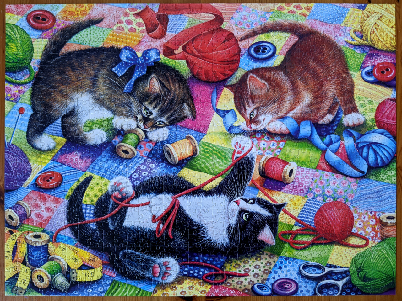 Oh, cute Knitting Kittens! Should be an easy puzzle - Puzzle Twins